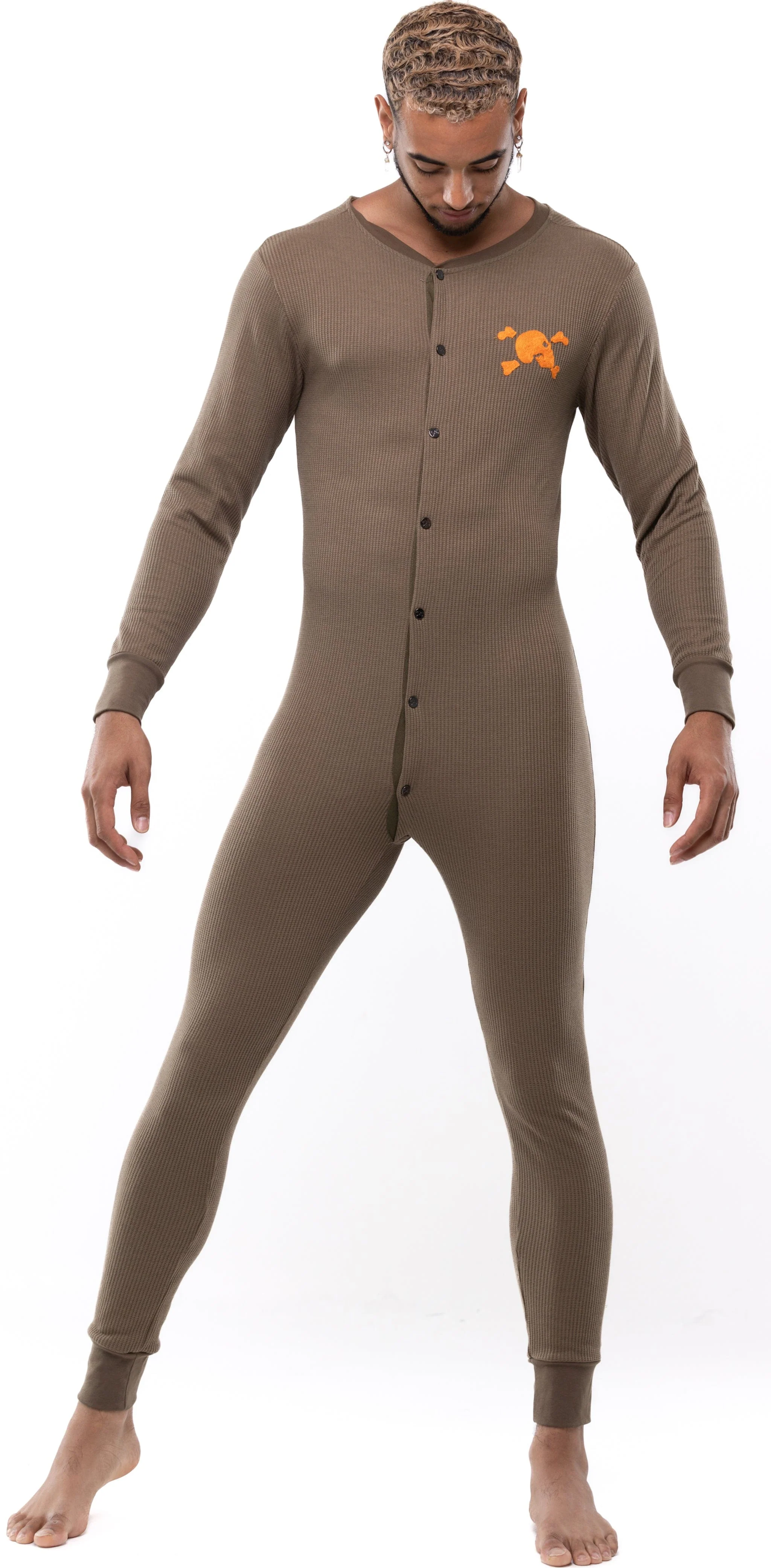 S&B Signature Union Suit Army Green - Skull And Bones